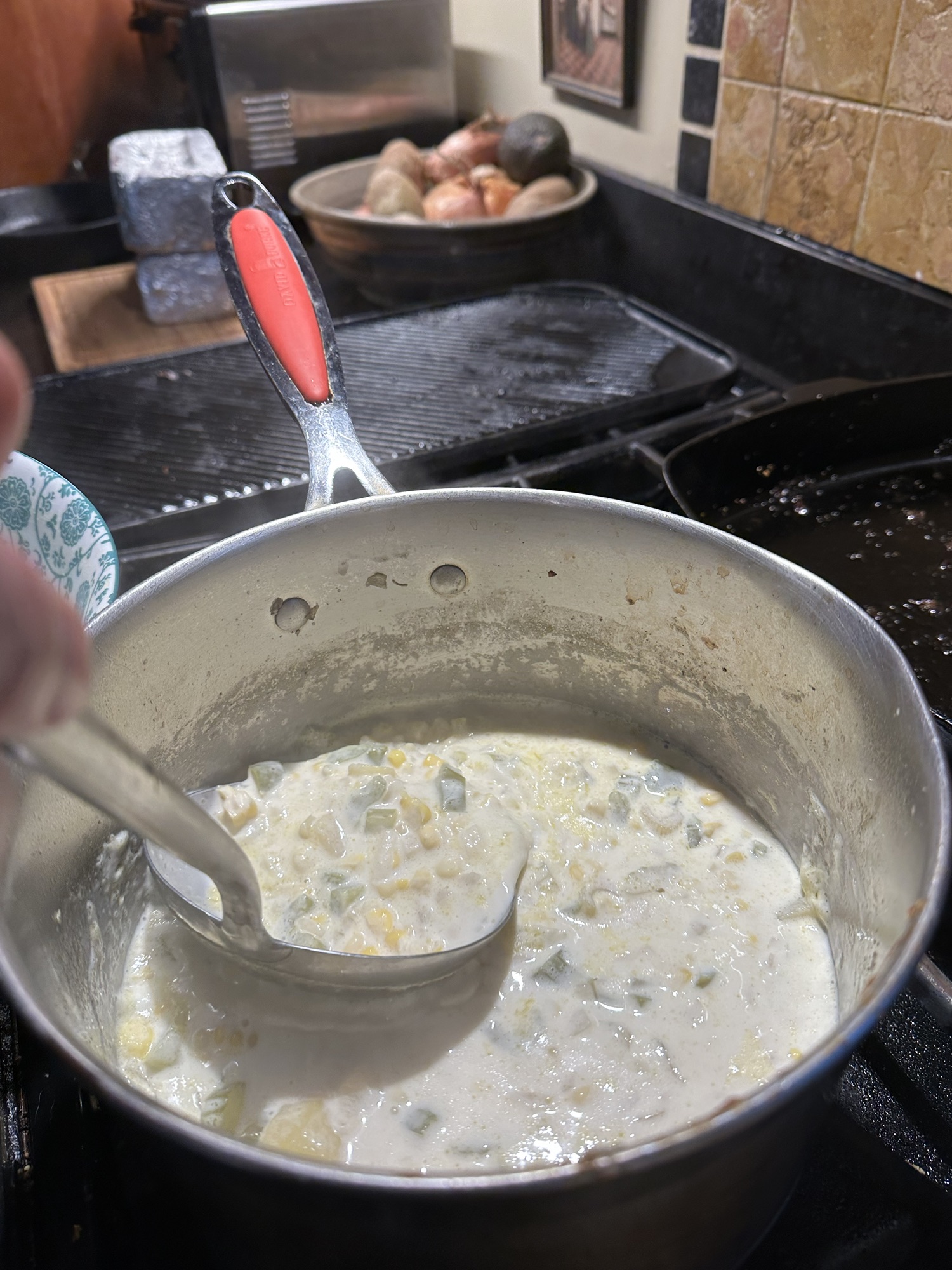 Corn chowder | Pattern and Outrage : Dee Mallon